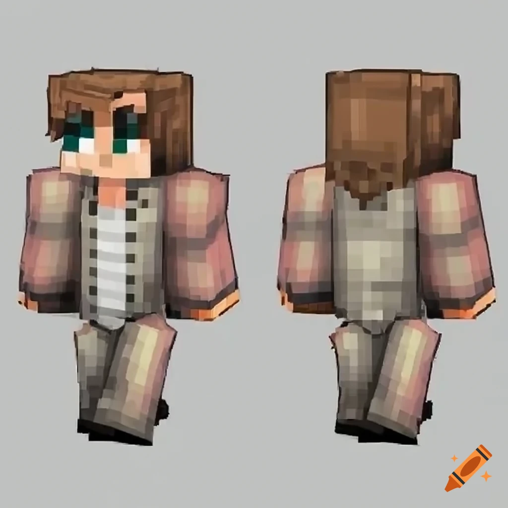 Inspirational minecraft skins on Craiyon