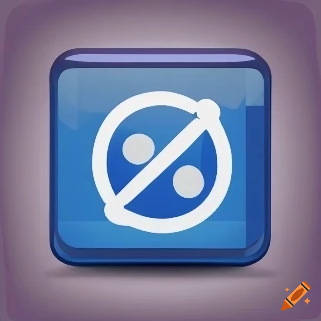 A new web icon in front of a single tone background