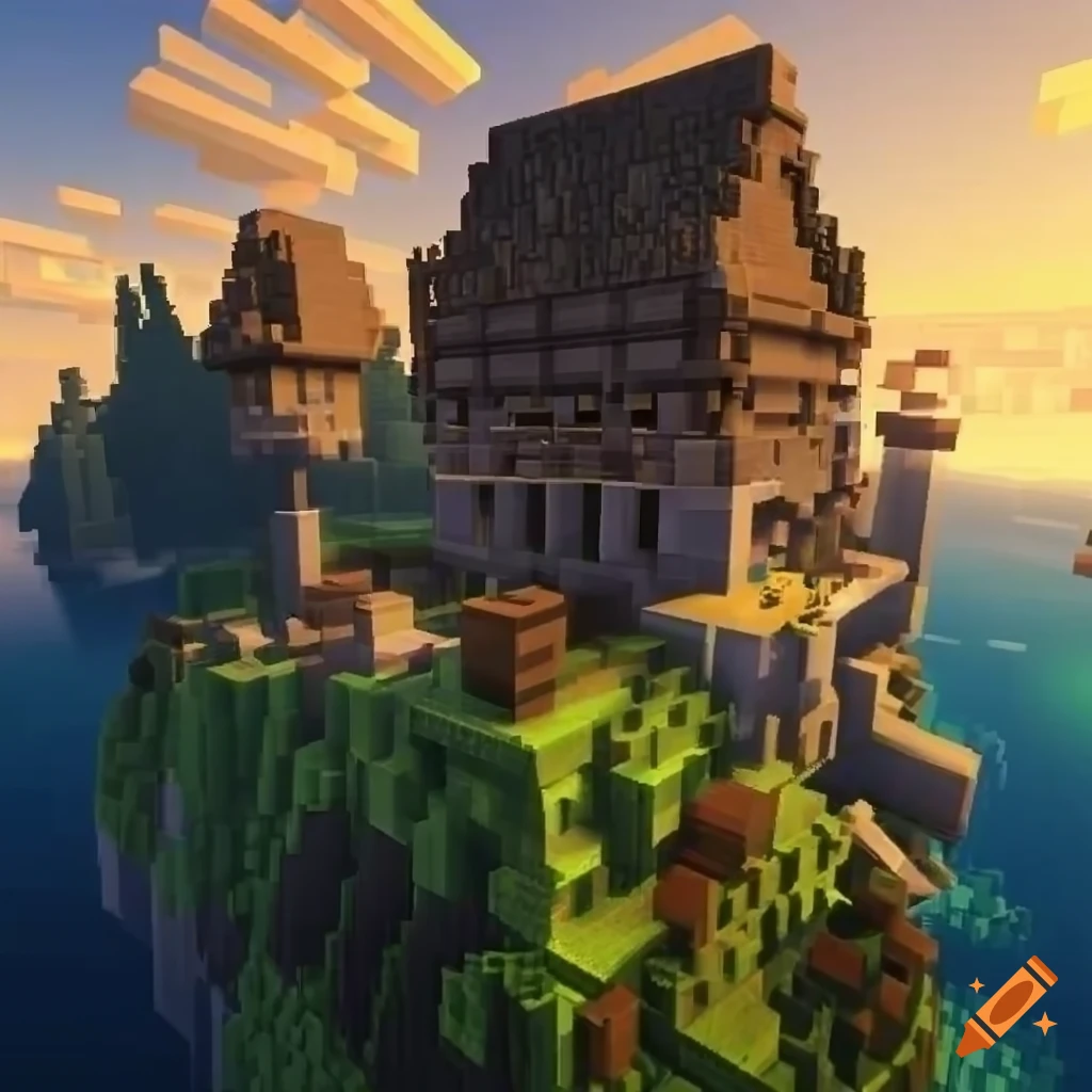 Minecraft servers marked on Craiyon