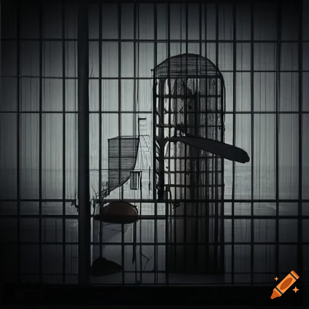 Constrained prison setting on Craiyon