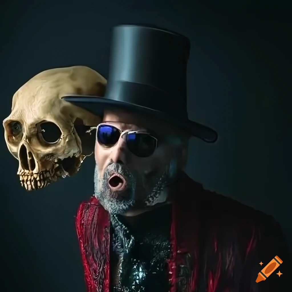 8k, Hyper Realism, Hyper Realistic, Hyper Surrealism, Man Dog Skull ...