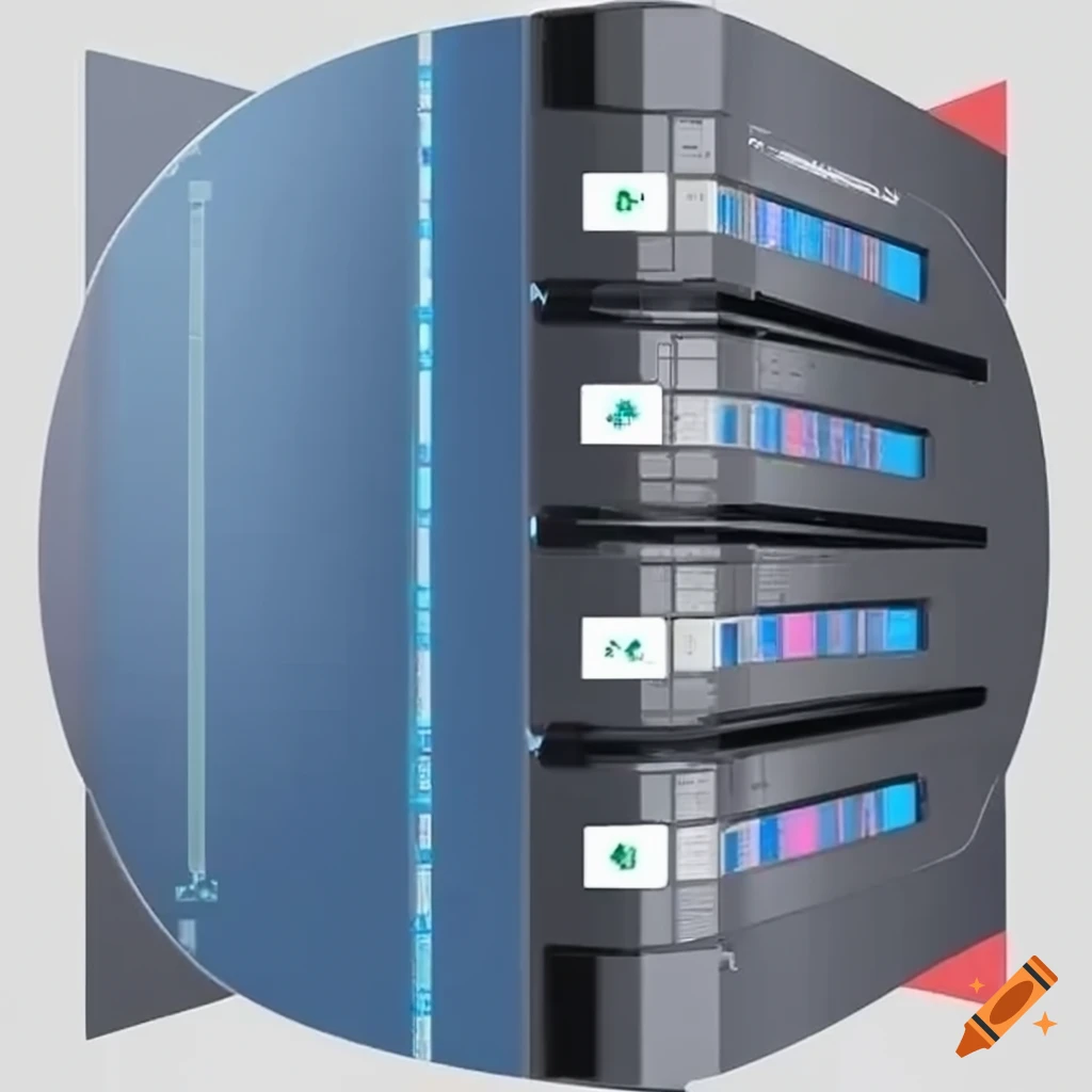 Modern server software on Craiyon