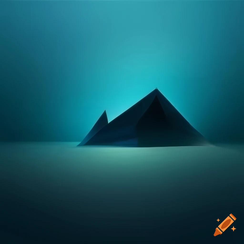 Triangular landscape on Craiyon