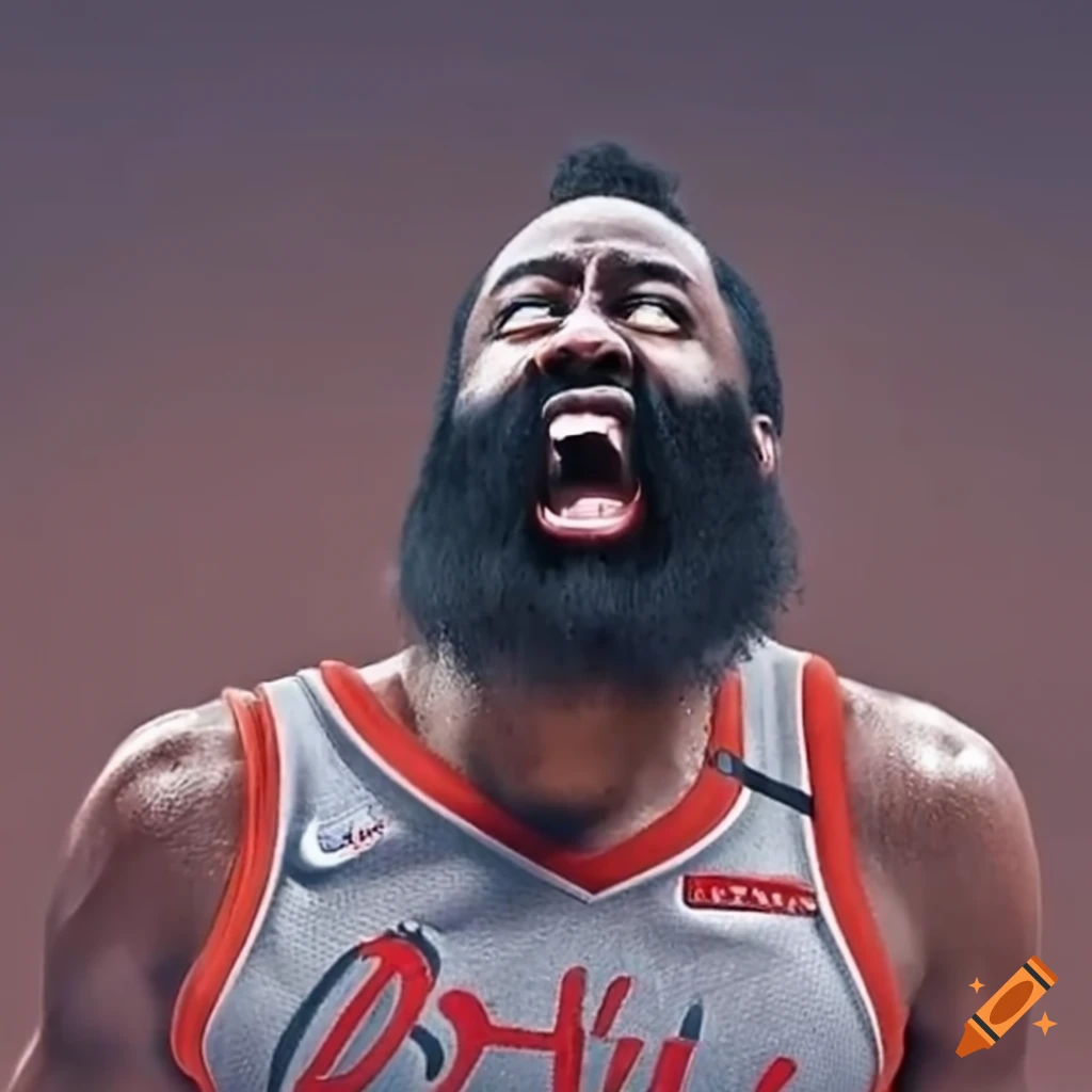 James harden and russel westbrook laughing on Craiyon