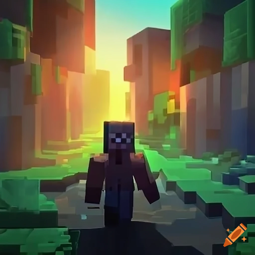 Exploring minecraft capture on Craiyon