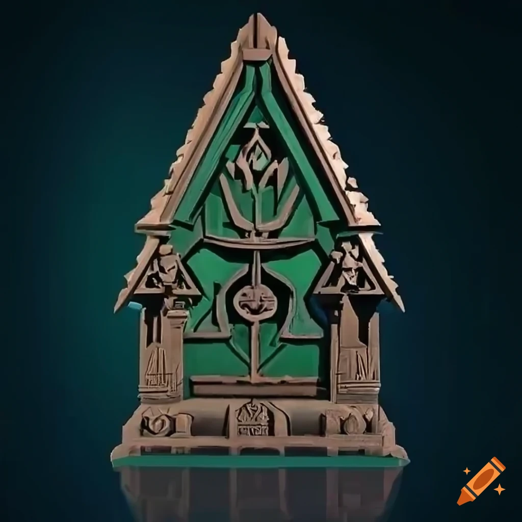 ‘architectural stave carving’-style, hd zelda game, 🦣 sculpture ...