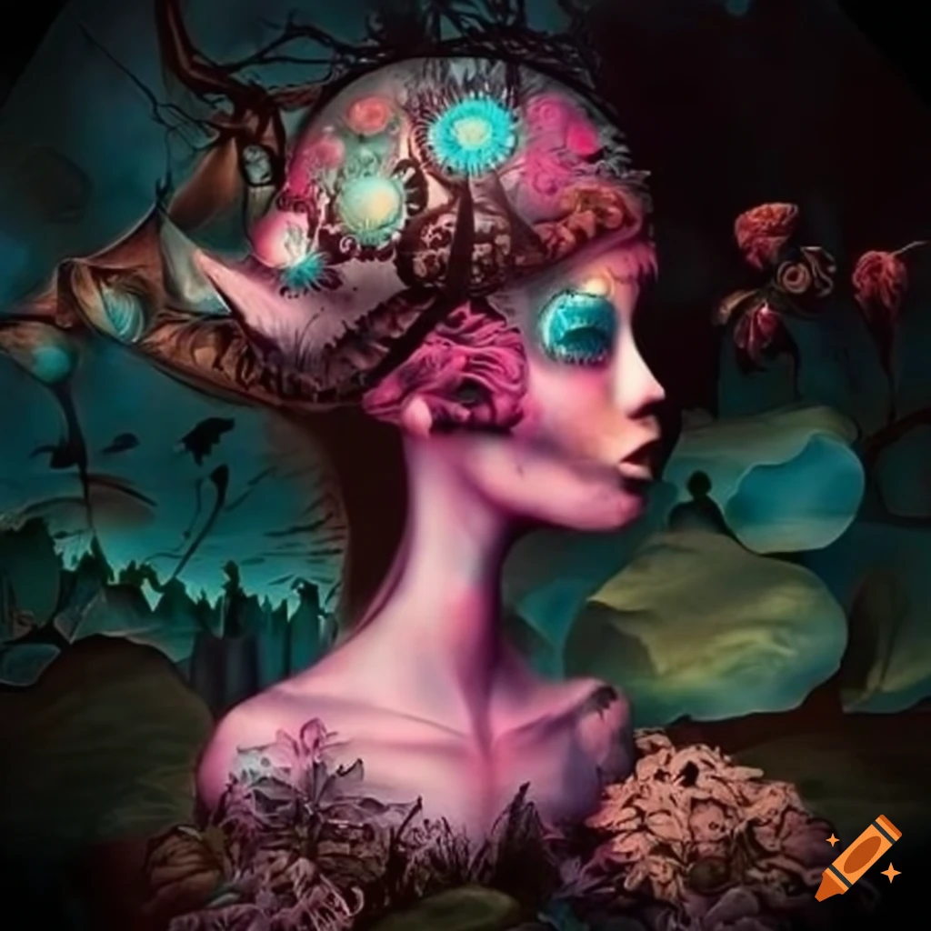 Marais brume castel surréaliste nénufars exotic and surreal floral ...