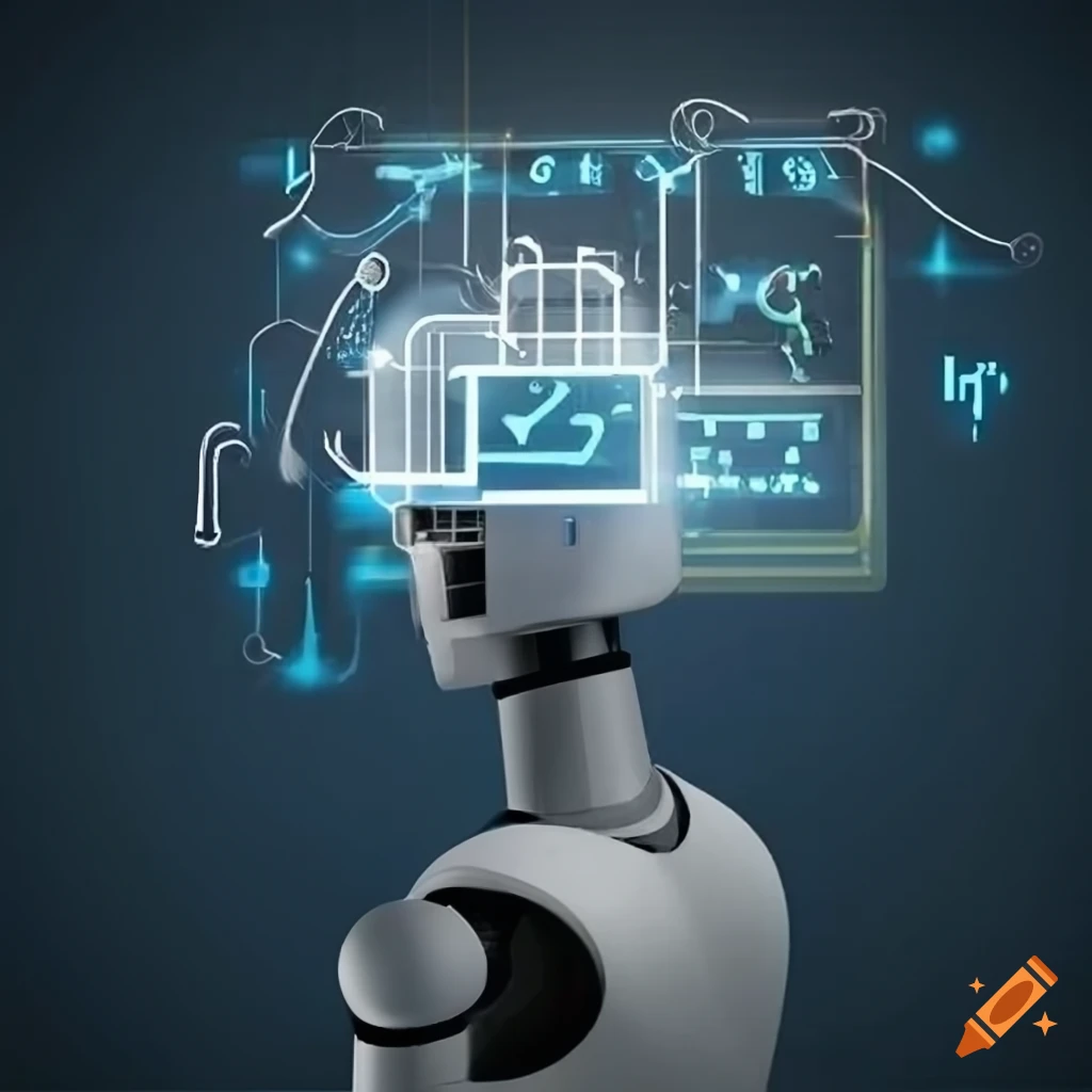 A poster with the image of a robot and the text “Happy Engineers Day ...