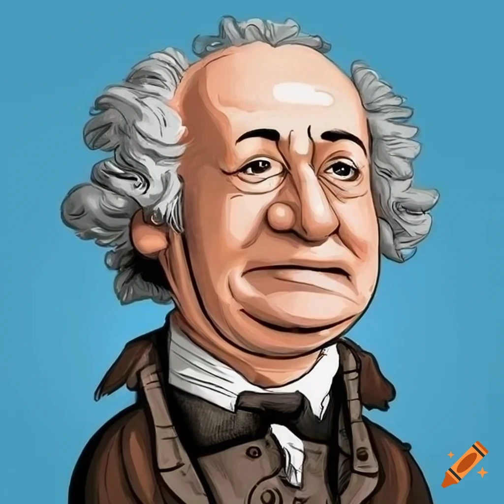Cartoon depiction of smiling johann wolfgang von goethe in peanuts ...