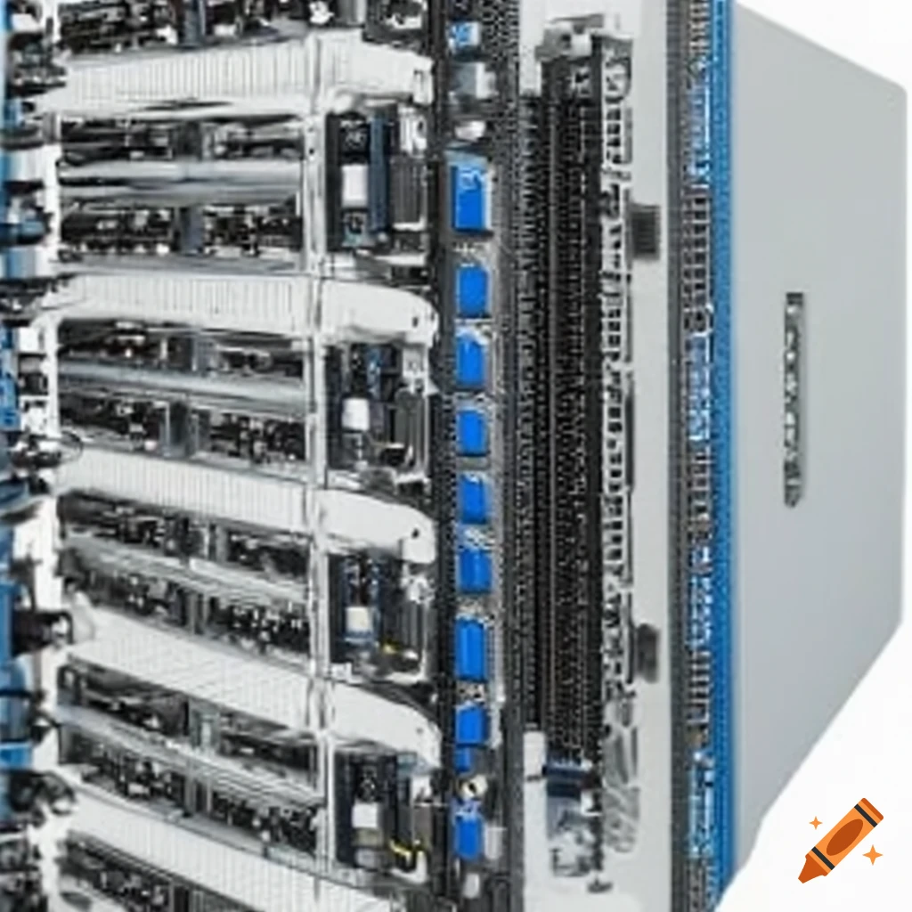 Server hardware running on Craiyon