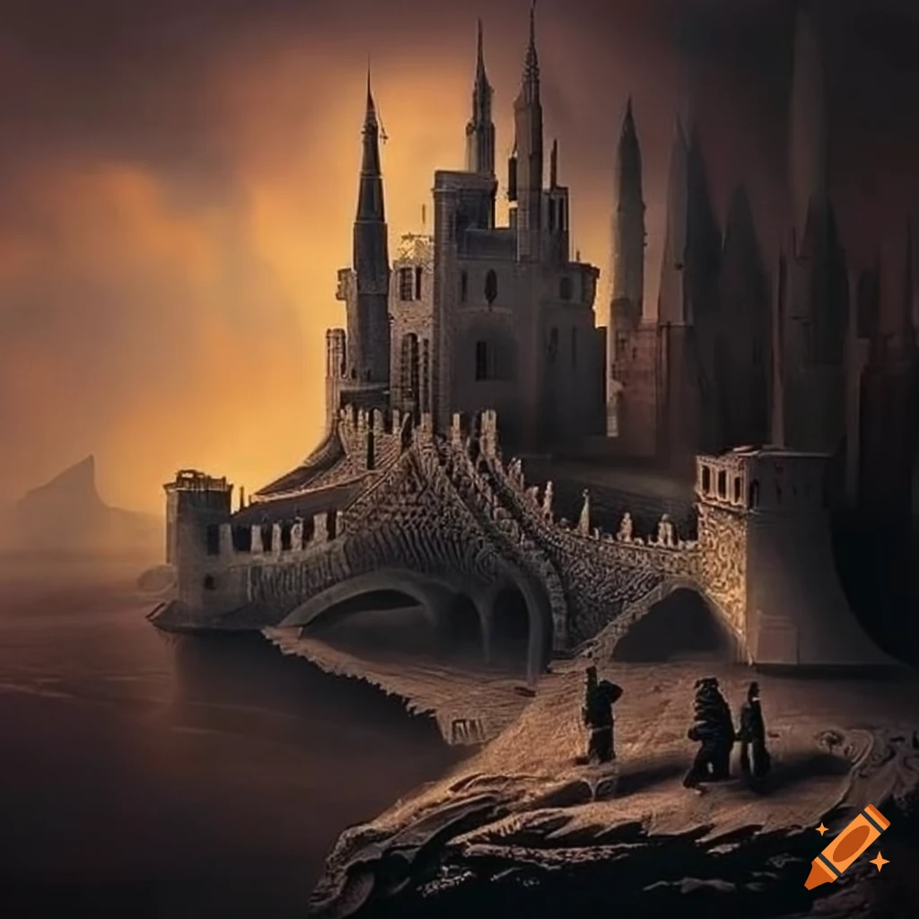 Fantastic Escher surrealistic castel illusions structures architectures ...