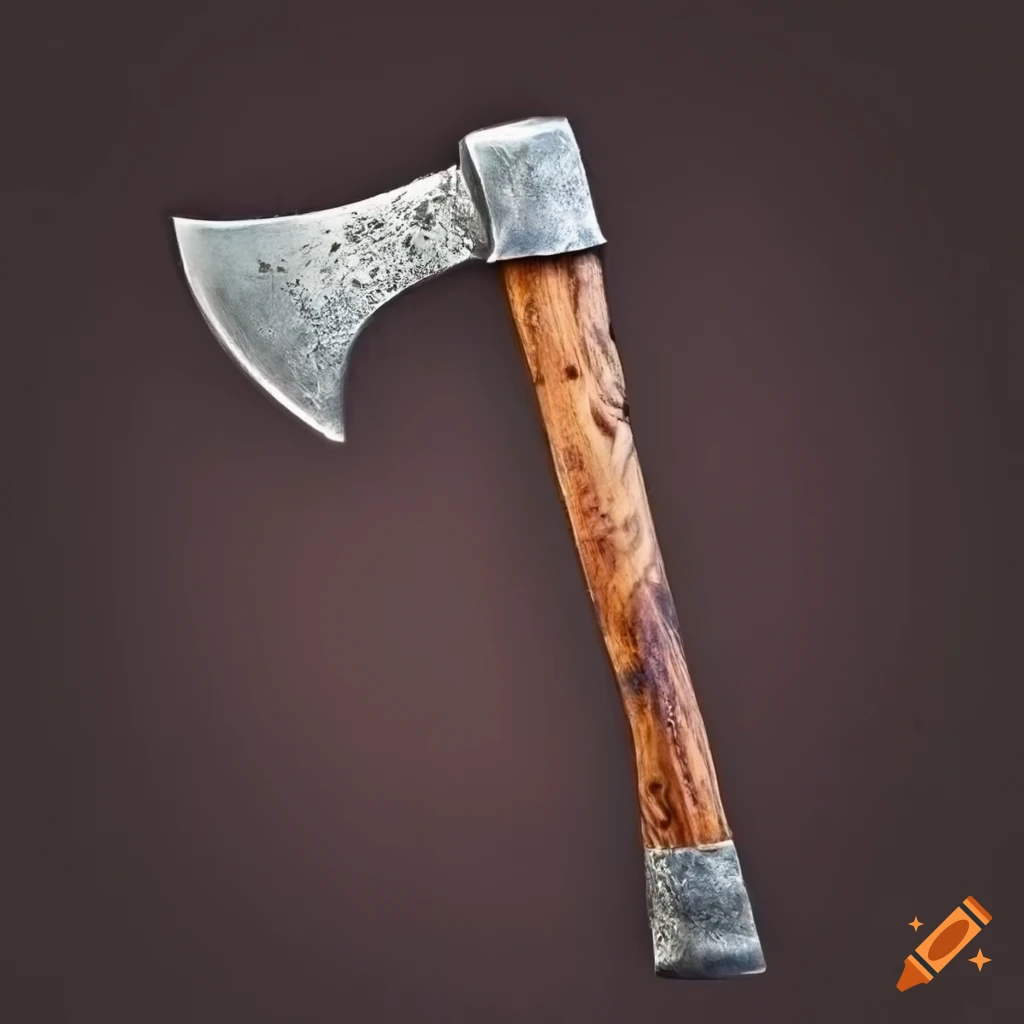 A one handed axe with an ironwood haft, an ancestral weapon of the ...