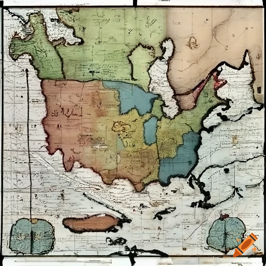 Recreating familiar maps on Craiyon
