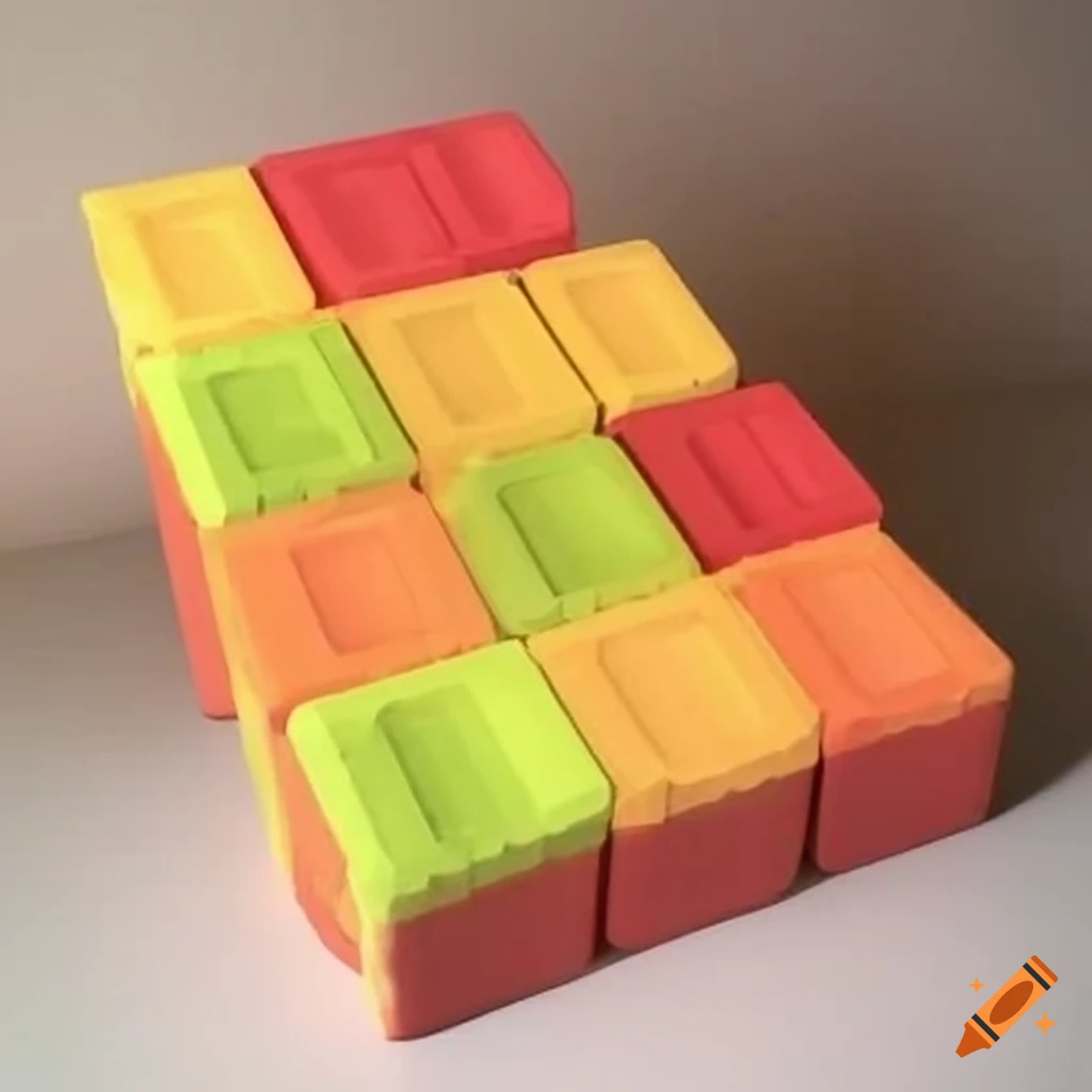 Floating blocks creates on Craiyon