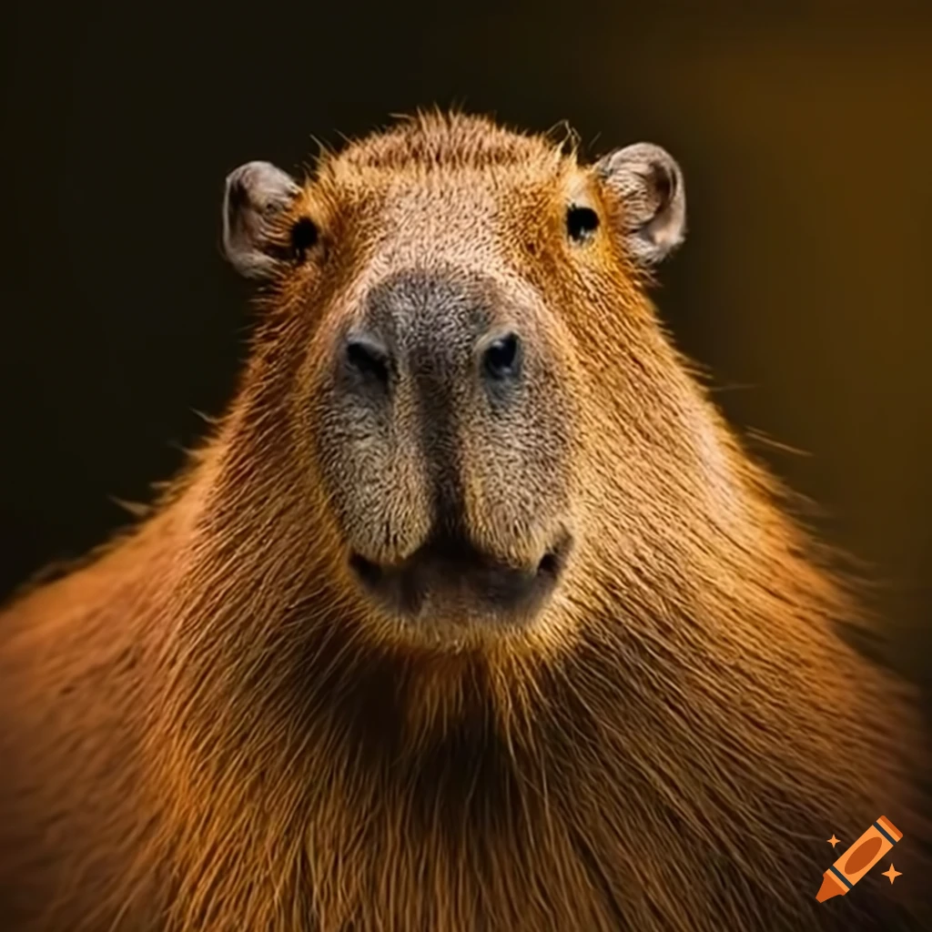 A capybara relaxing under a sign with the name 'bob' on Craiyon