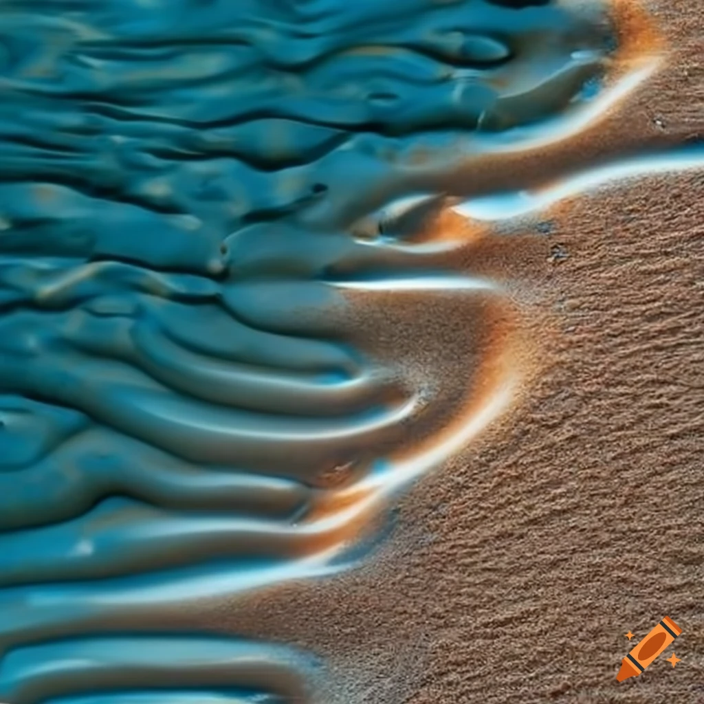 Sand and water abstract