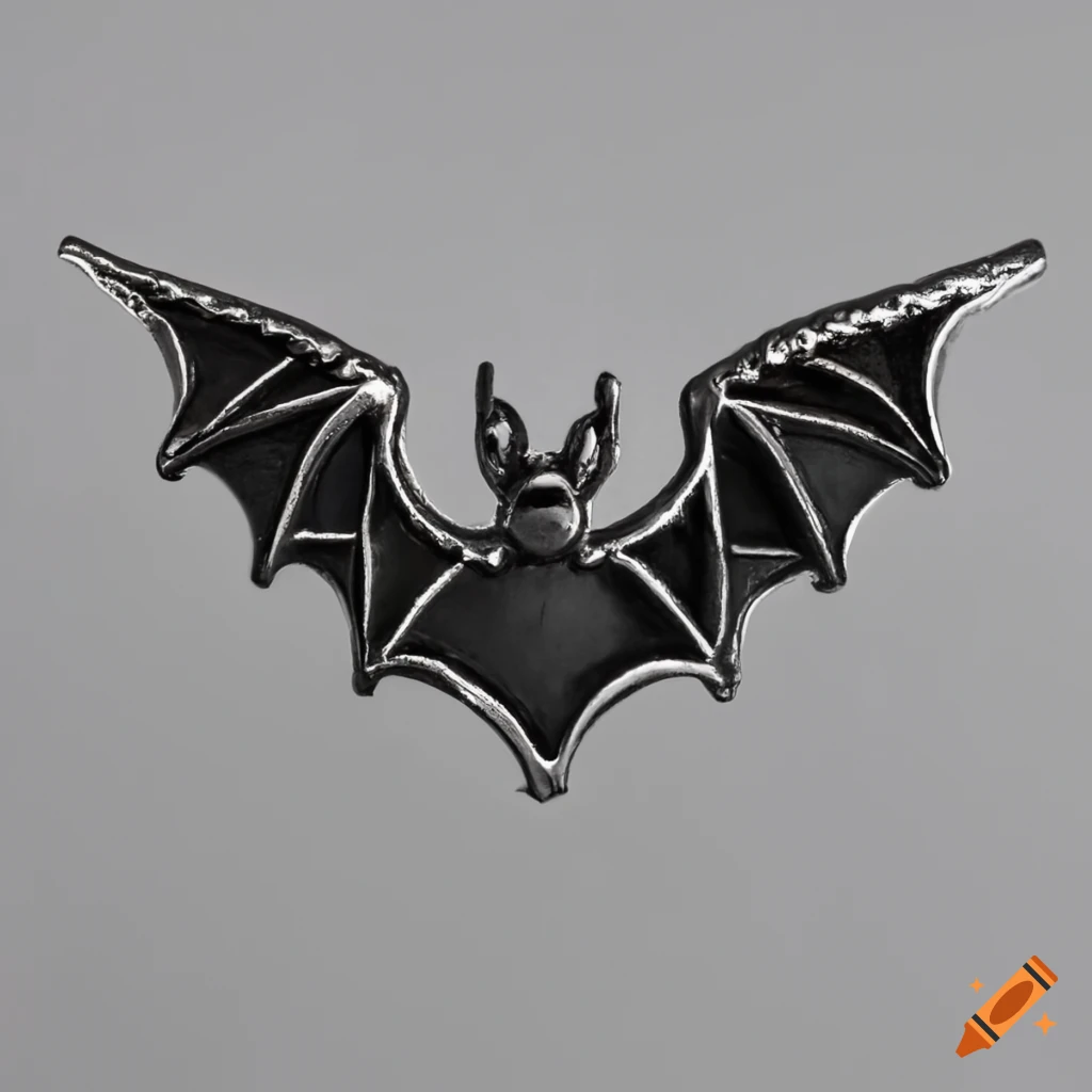 Gothic bat symbol verschnörkelt