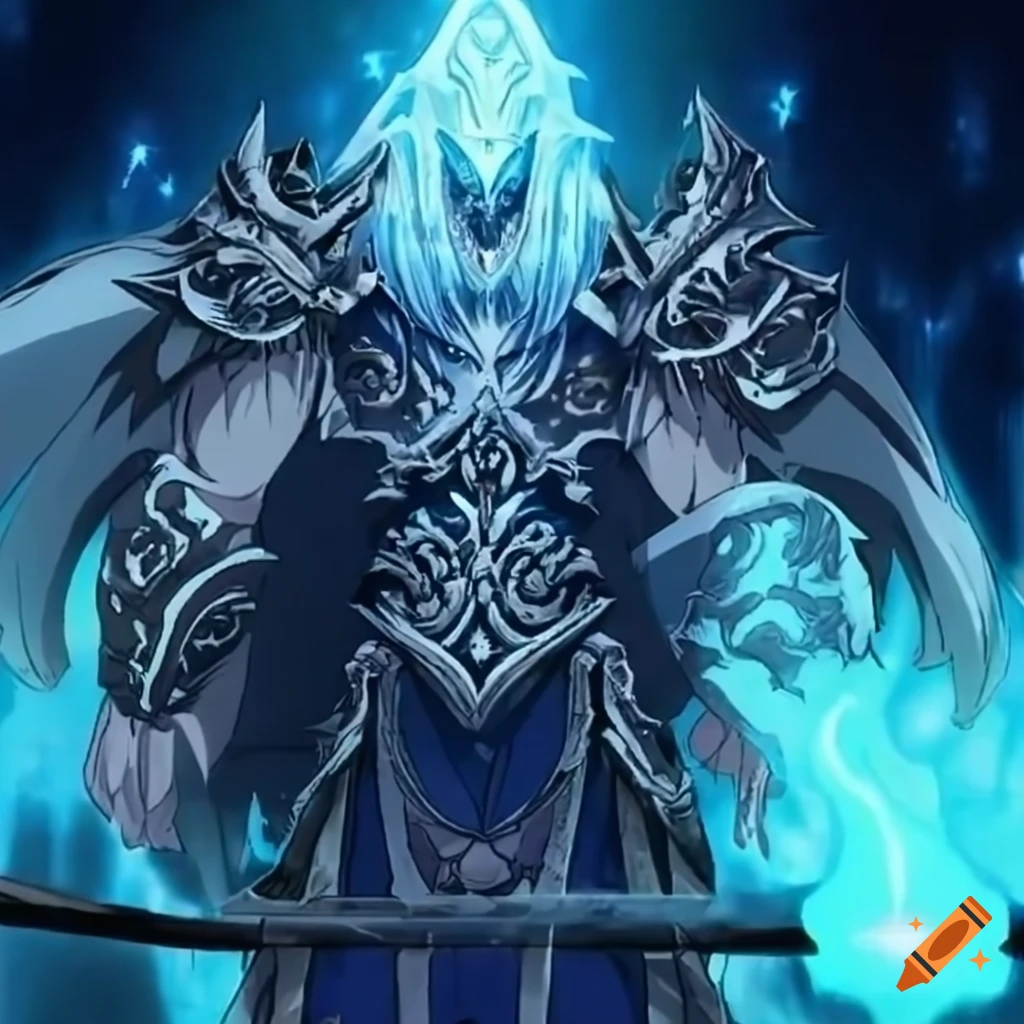 Lich king stands