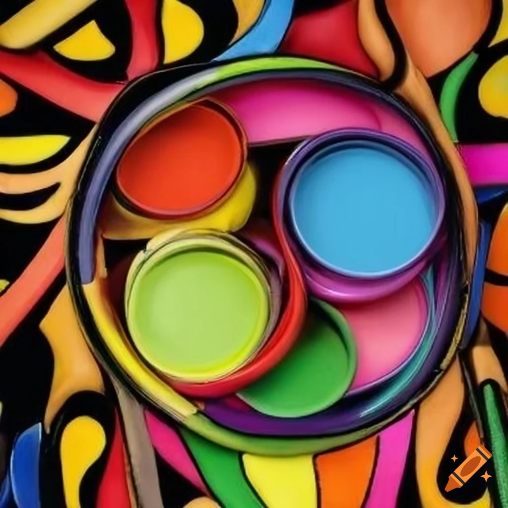 Colorful connections on Craiyon