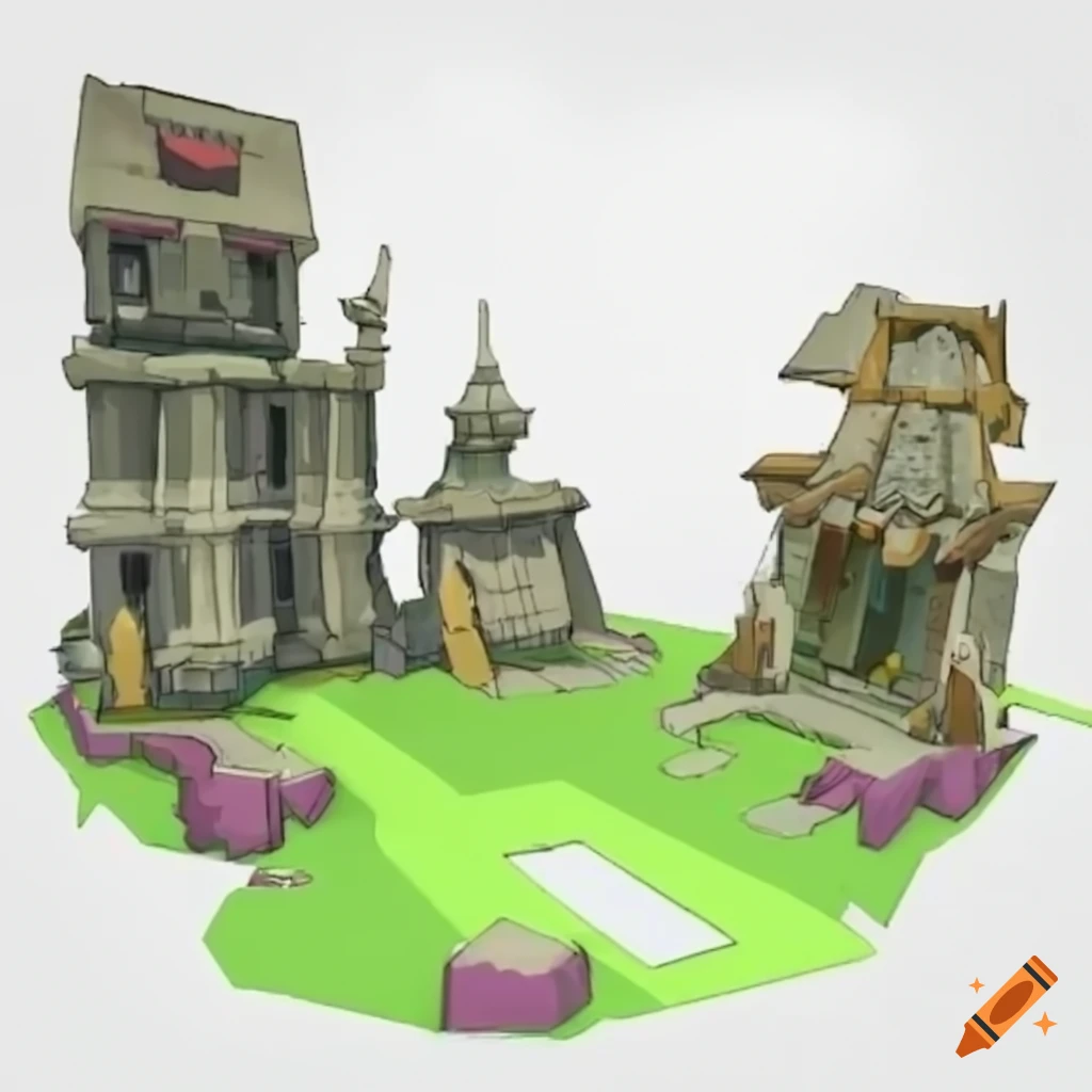 Creating digimon environments on Craiyon