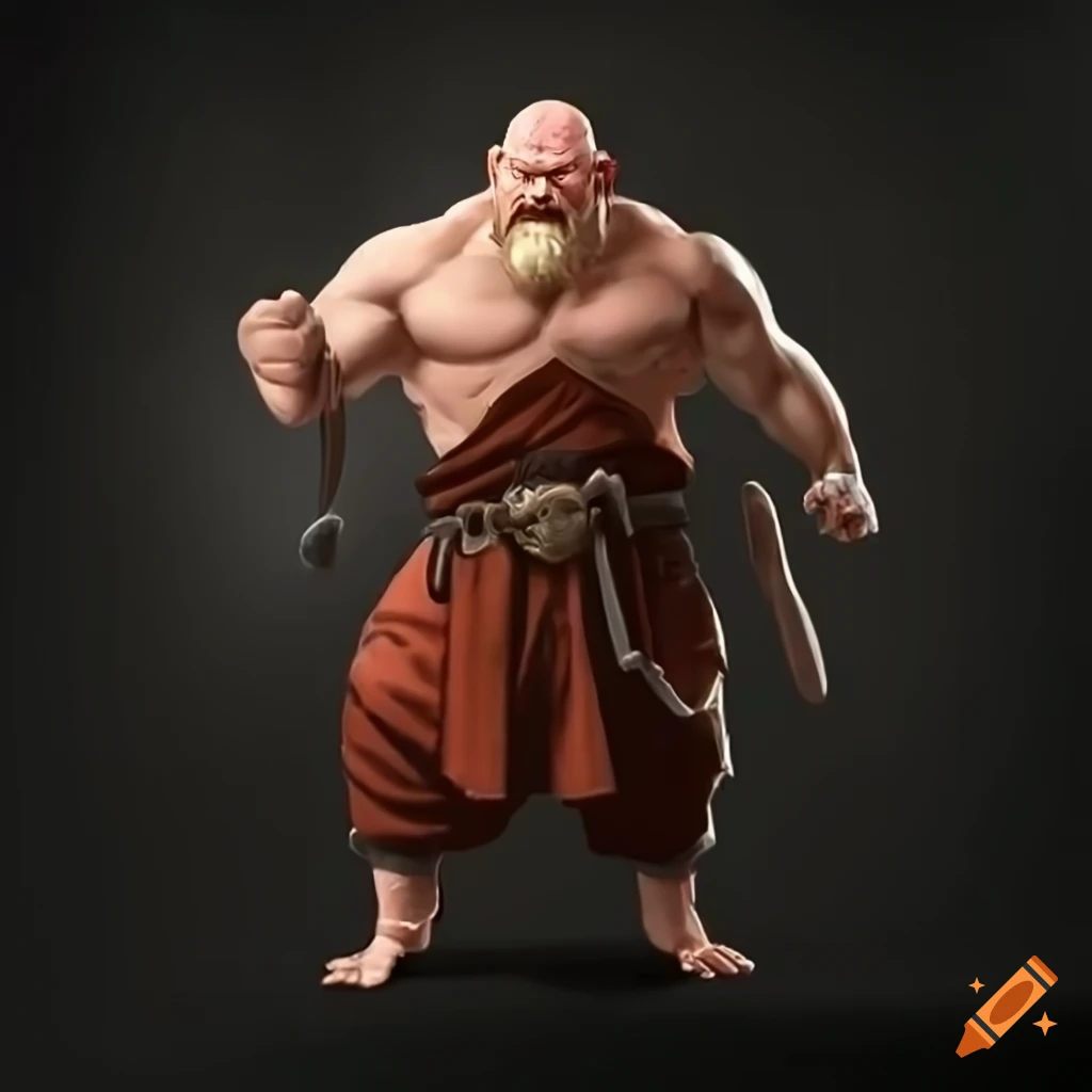 Fighting Monk Art