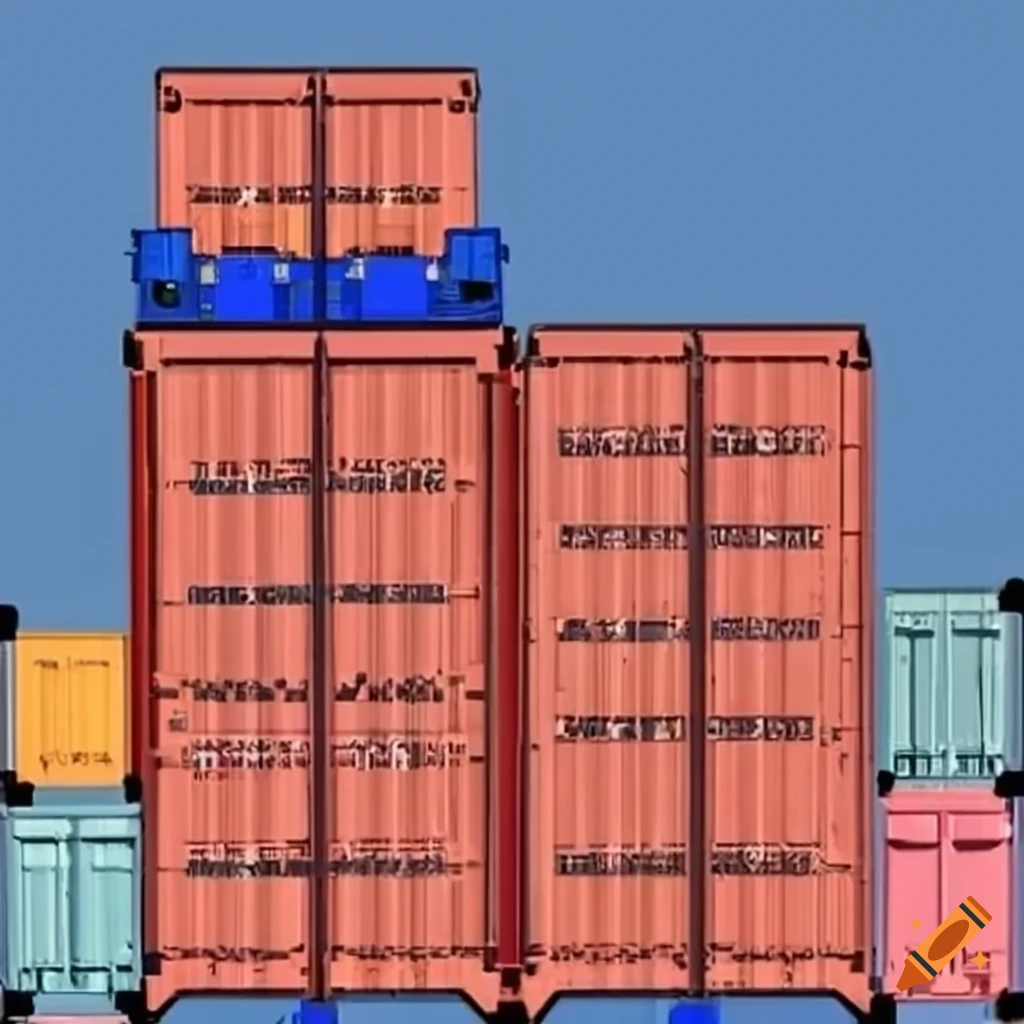 Docker containers on Craiyon