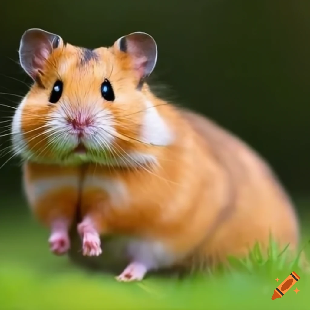 A giant hamster with a dog size