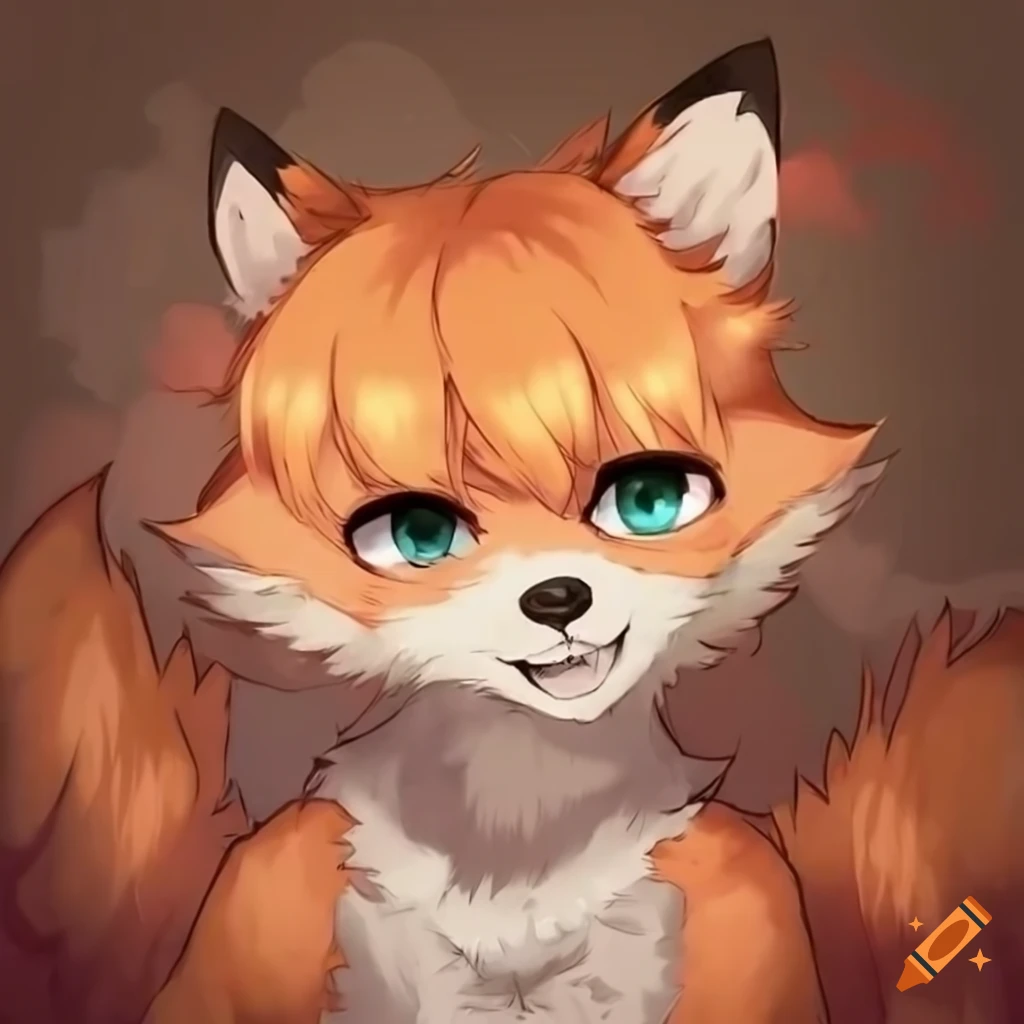 Cute muddy furry anime fox