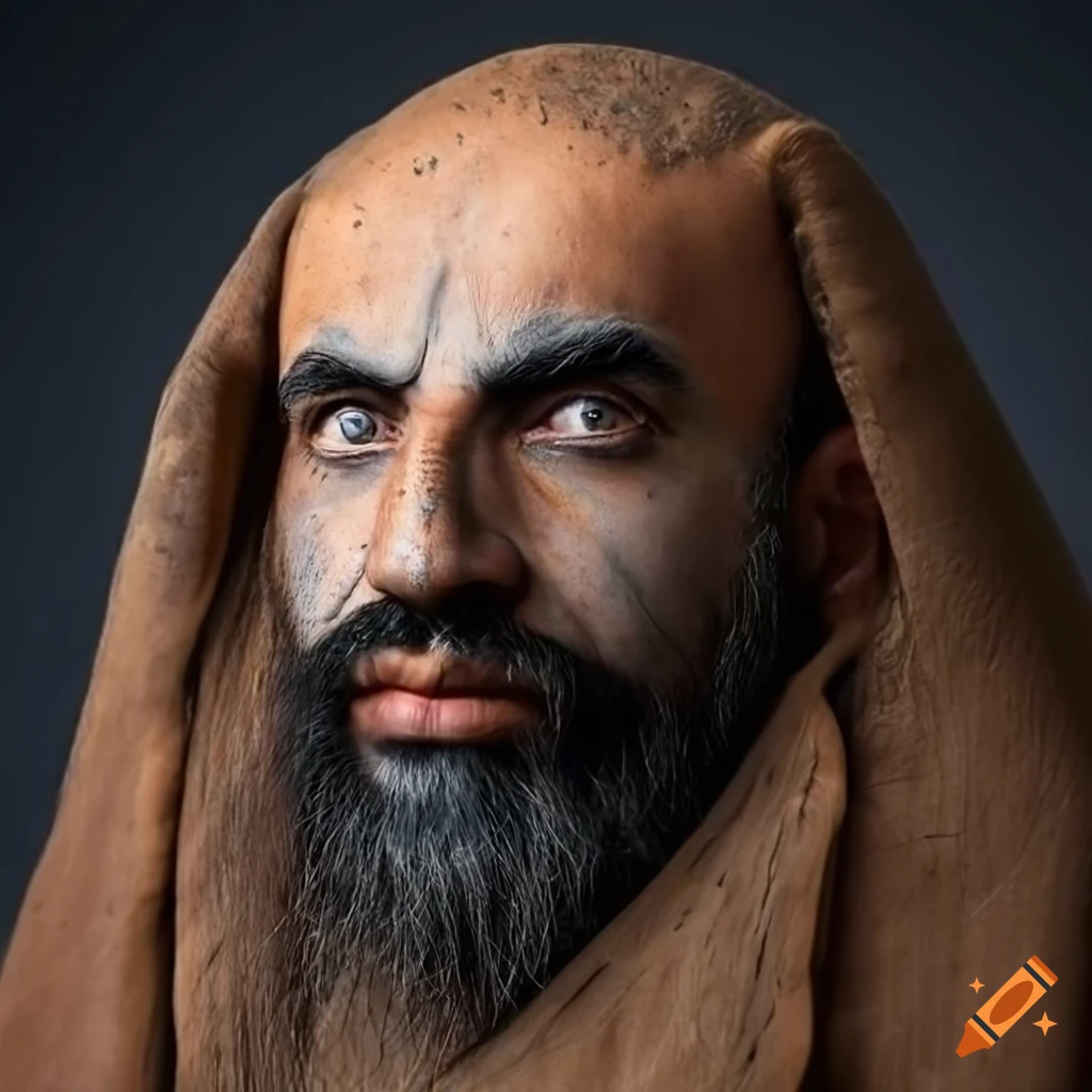 Middle-eastern man with unkept black beard, with features of Stilgar ...