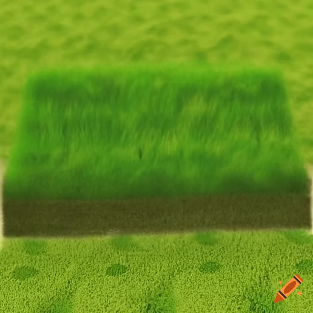 Breaking grass blocks on Craiyon