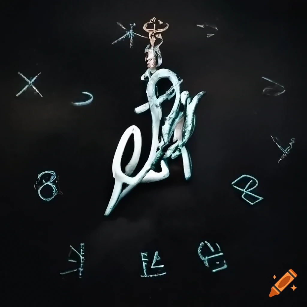 A rune based on the runes of the eldar from 40k on Craiyon