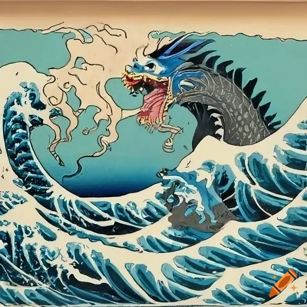 Japanese Sea Monster Art