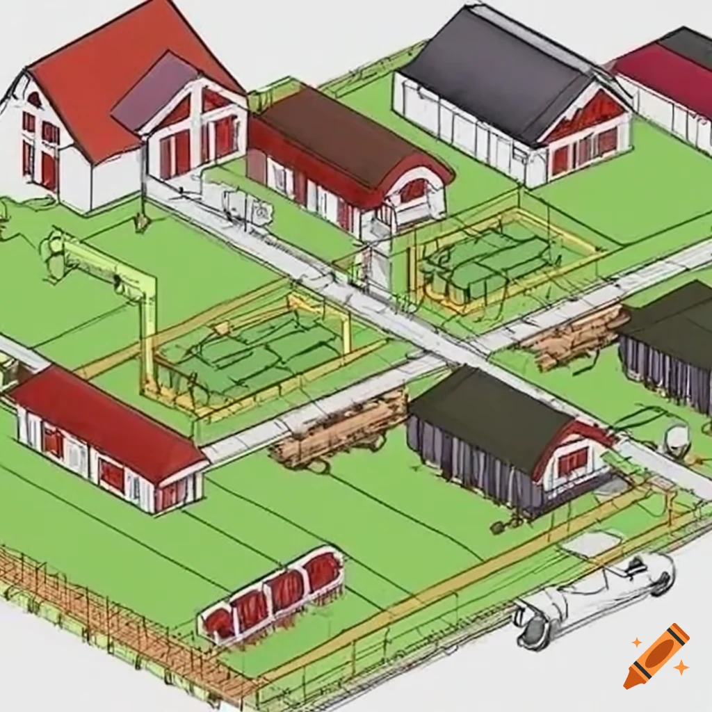Modular Farm Designs on Craiyon