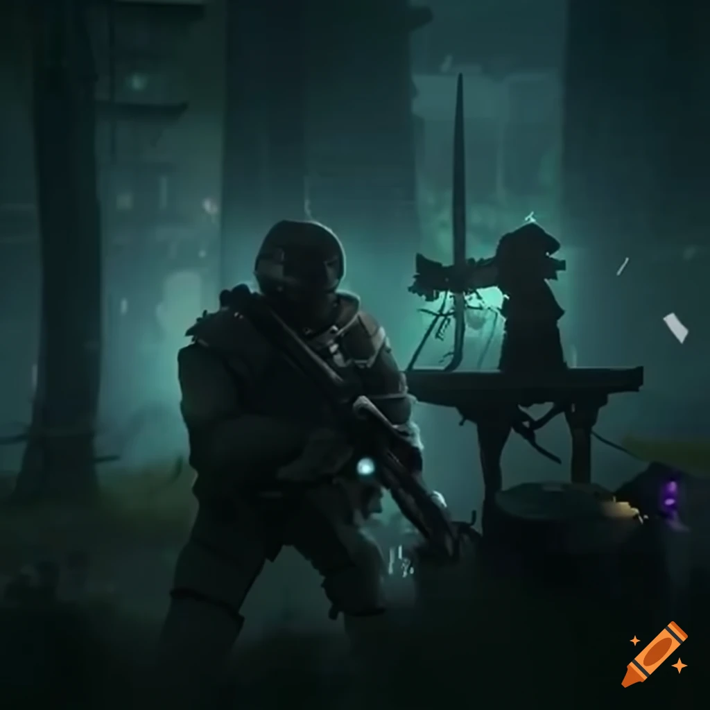 Controlled gameplay environment on Craiyon