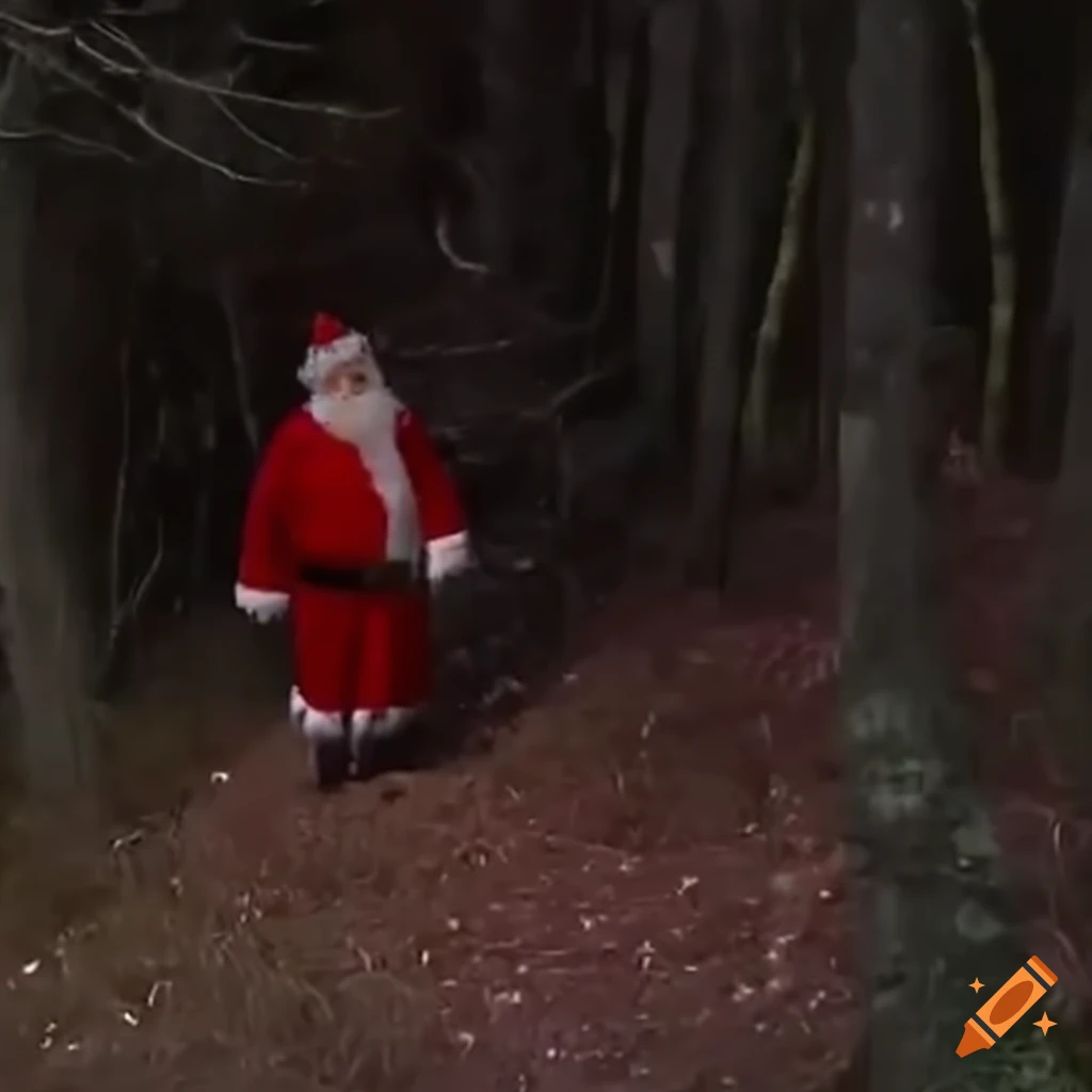 Trailcam footage of santa
