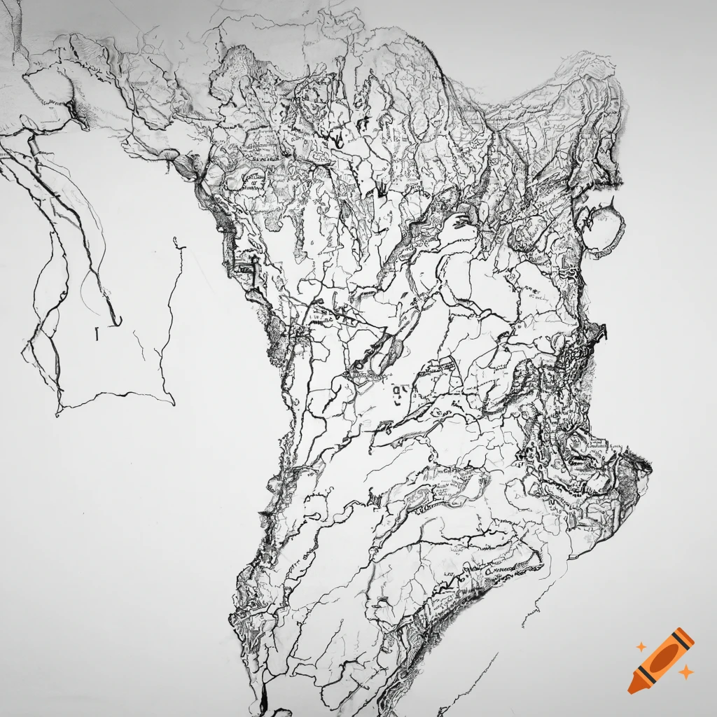 Map-making process on Craiyon