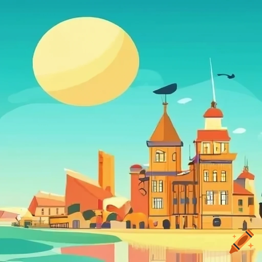 Exciting town-building adventures on Craiyon