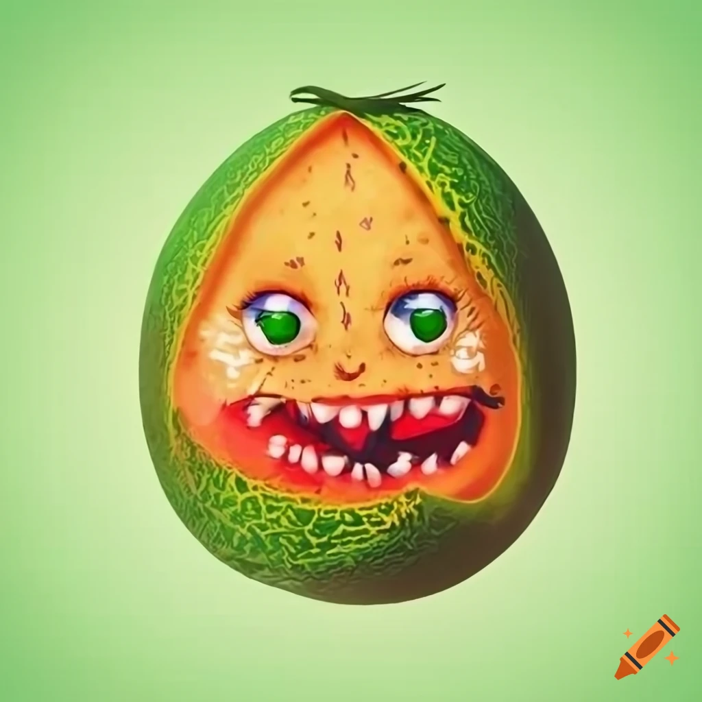 Anthropomorphic handsome melon