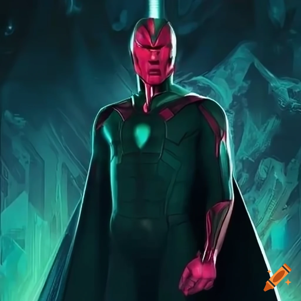 Vision marvel talking to someone