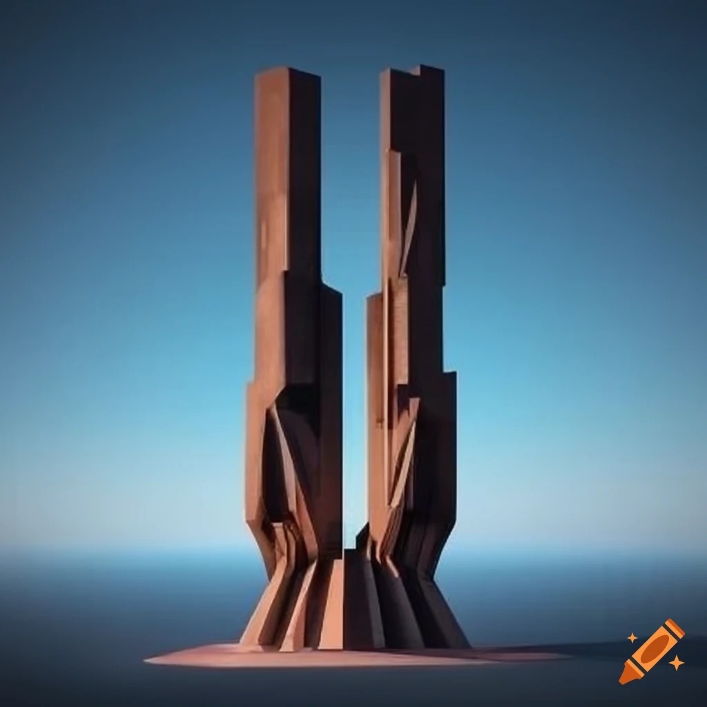 Monument design based on unity, faith, discipline. dystopic. realism ...