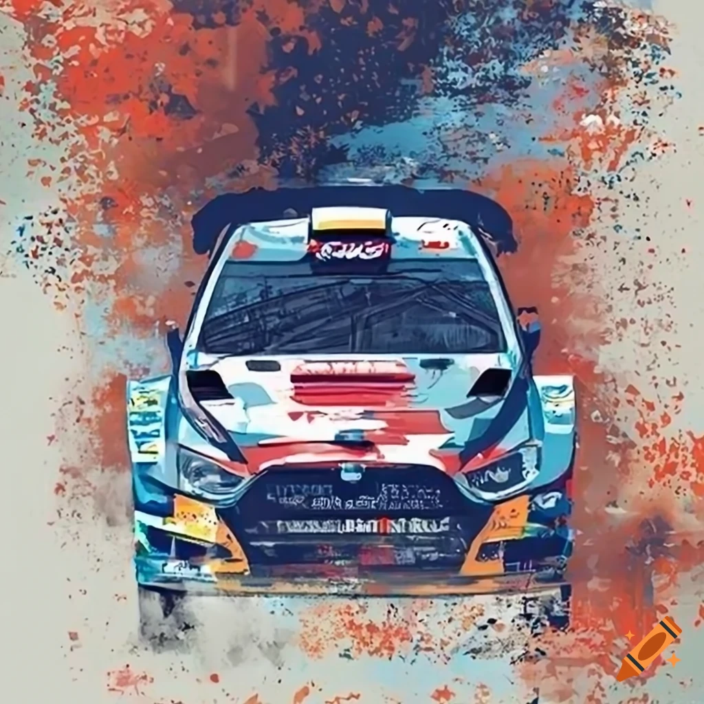 Wrc poster master printed for tshirt design on Craiyon