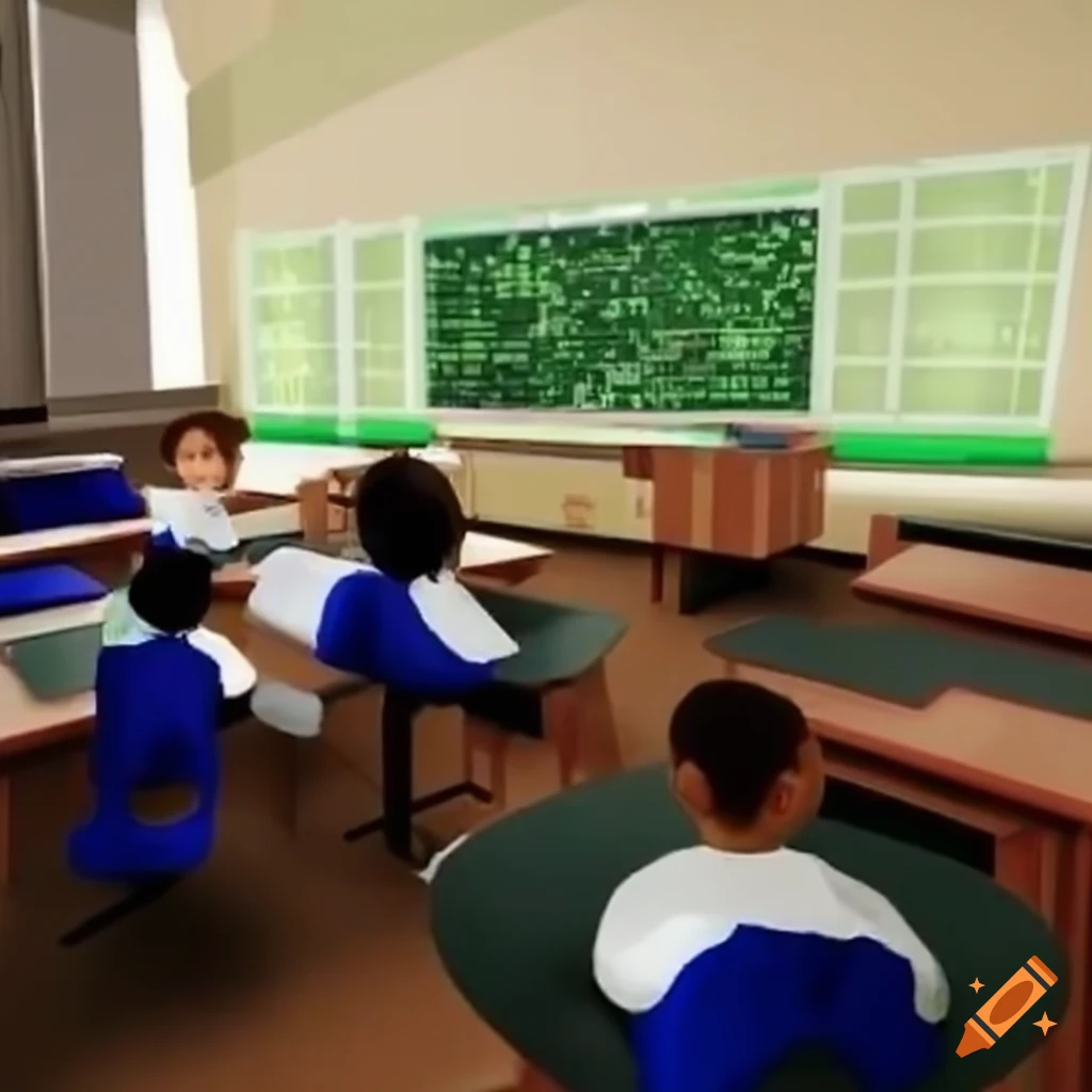 Simulate school life on Craiyon