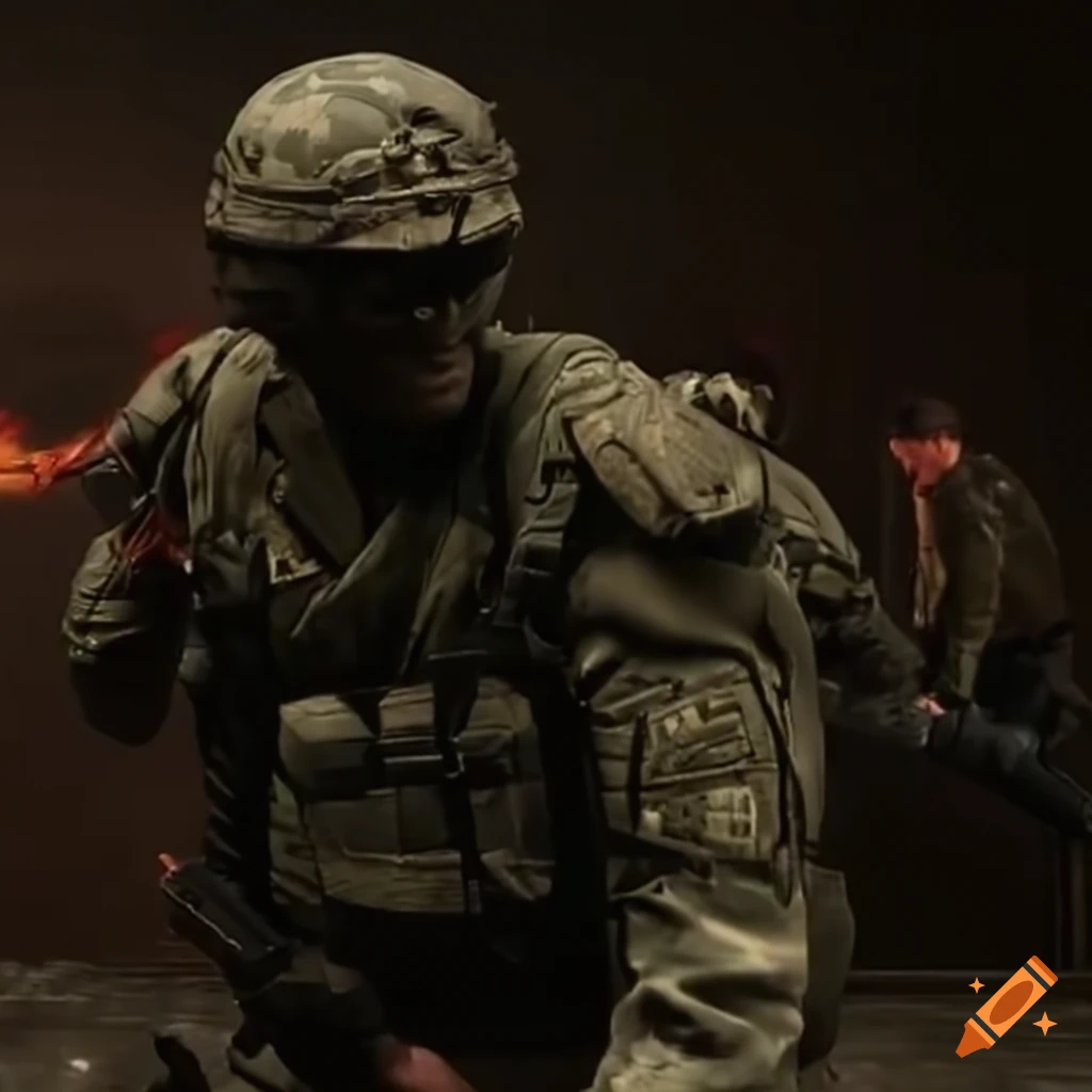 Intense team-based combat on Craiyon