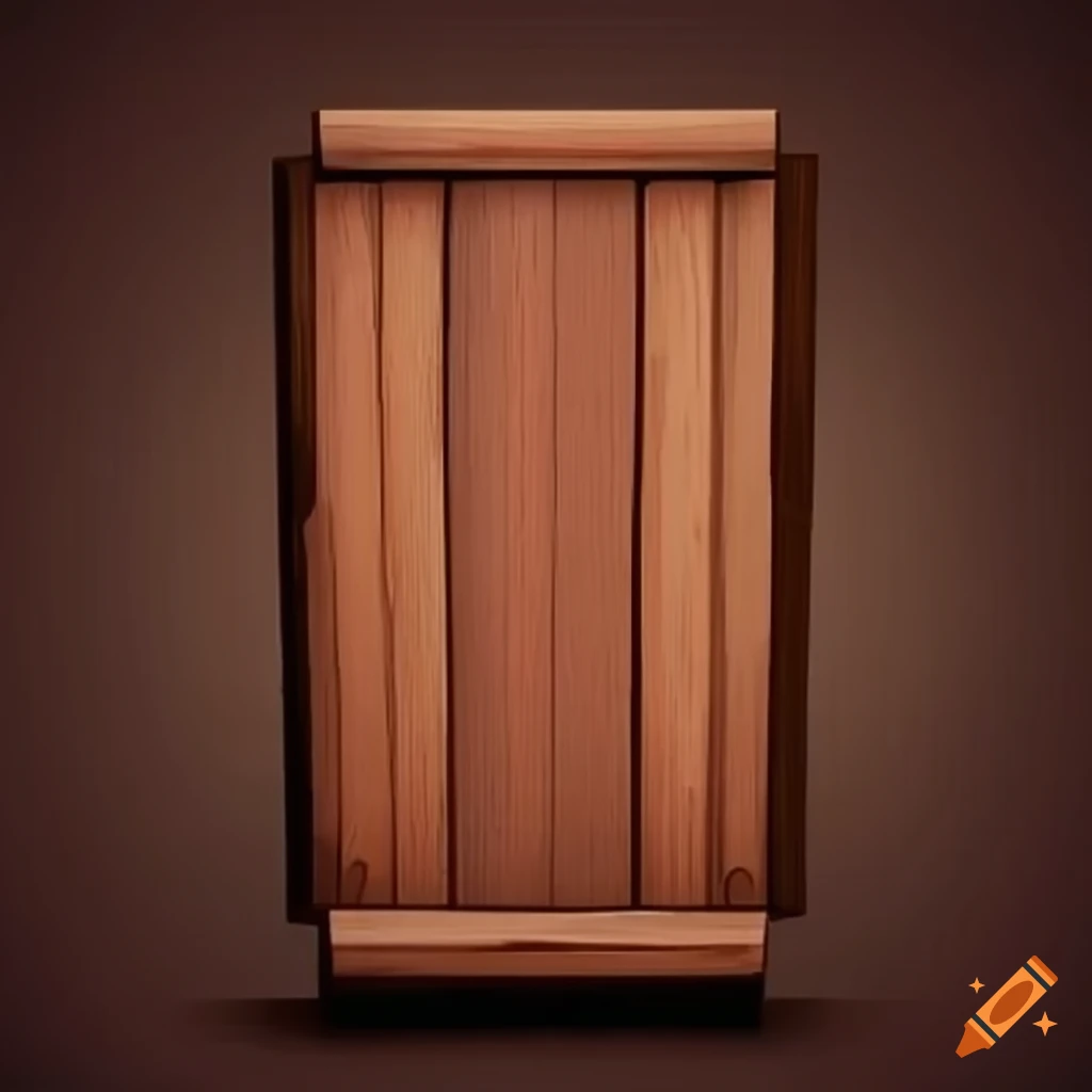Stylized wood panel ui game