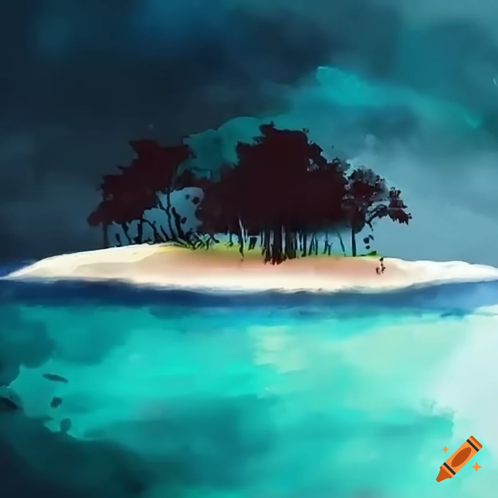 Initial island on Craiyon