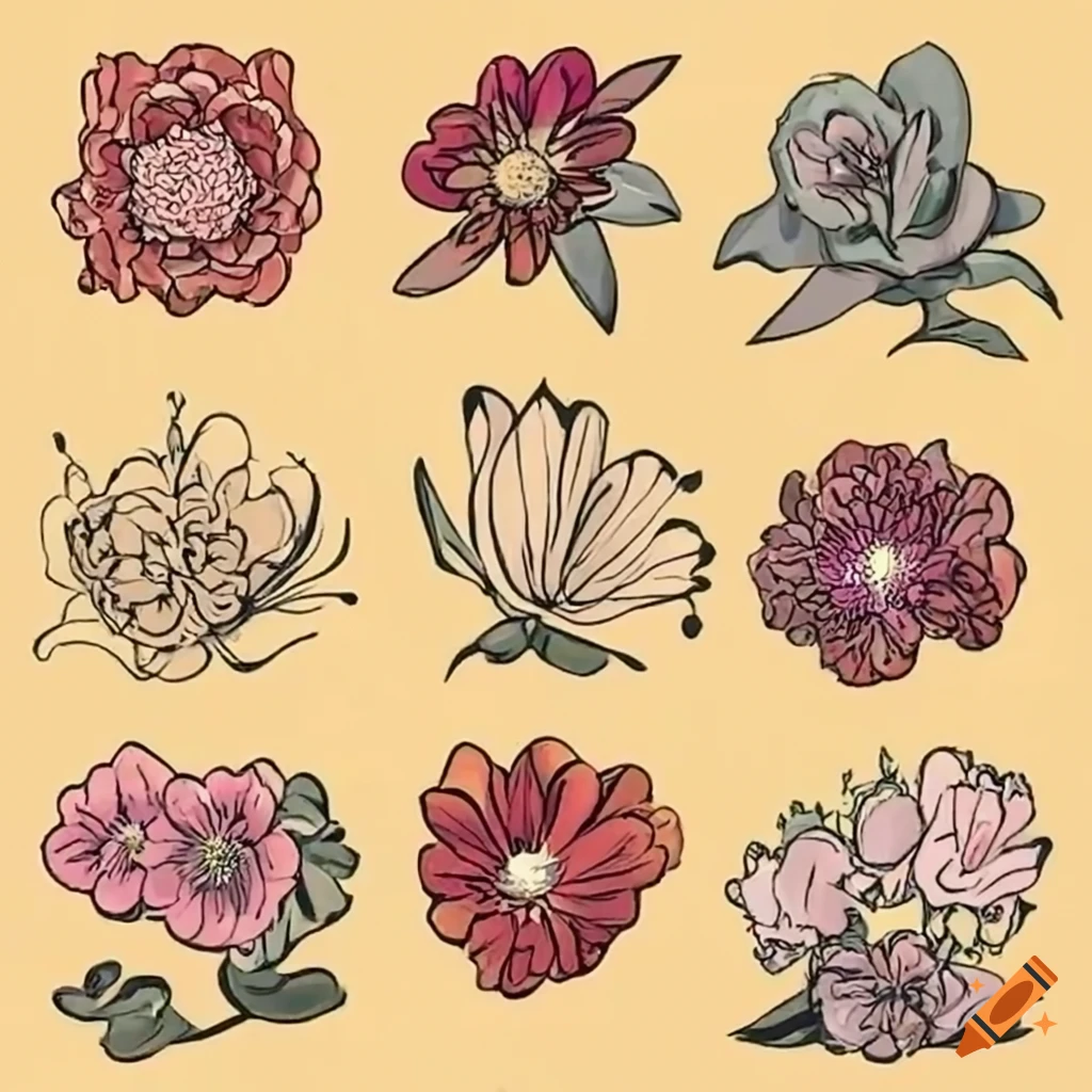 Flower servers introduce on Craiyon