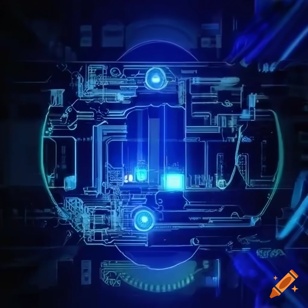 Complex tech-focused world on Craiyon