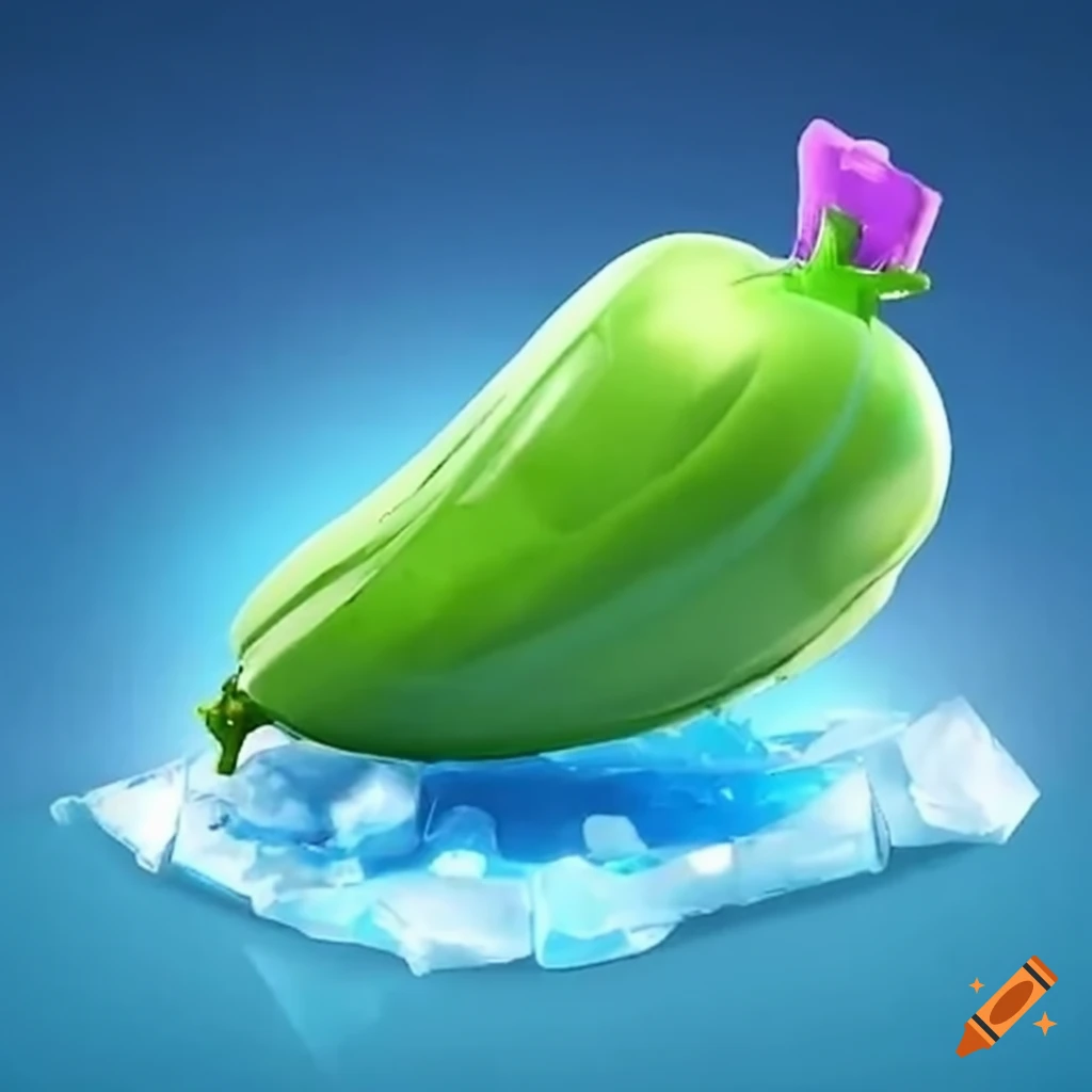 Clash royale mobile game frozen vegetable stuck inside ice blast
