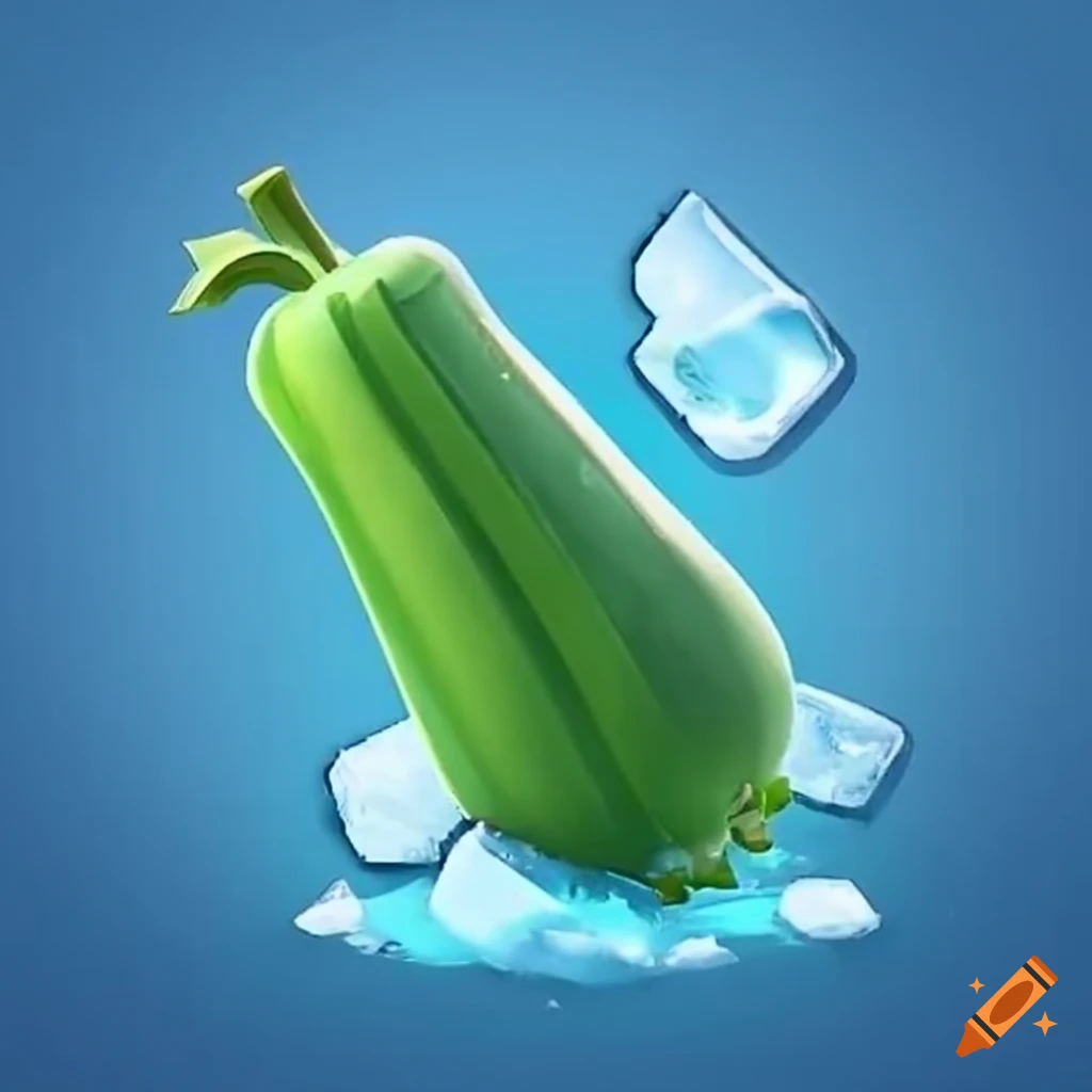 Clash royale mobile game magic frozen vegetable inside ice