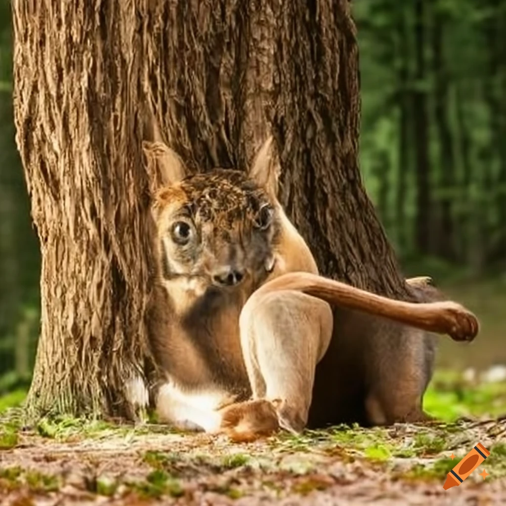 Enjoying hide on Craiyon